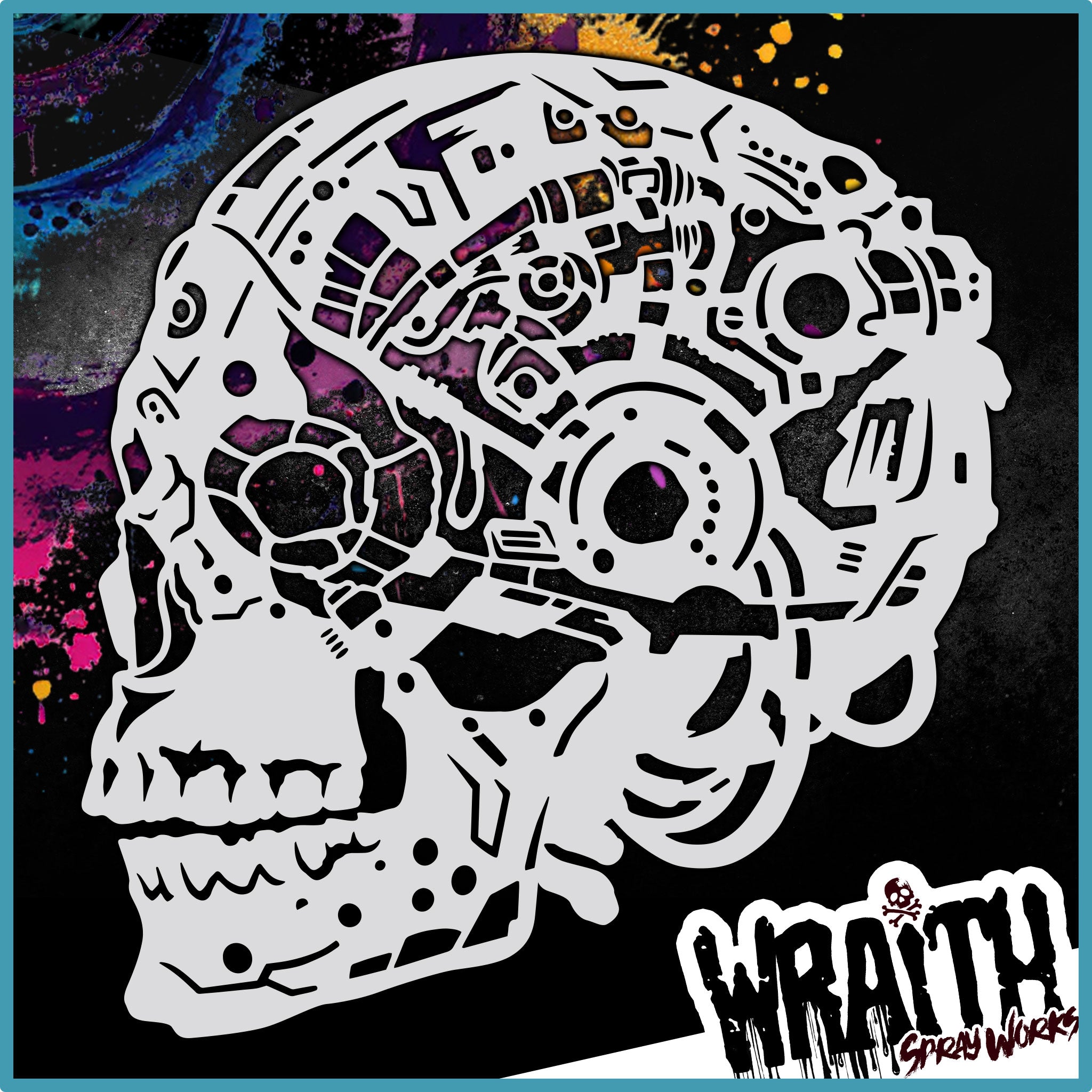 Cyberpunk Skull #2 – Wraith SprayWorks